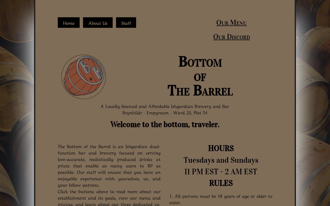 The Bottom of the Barrel